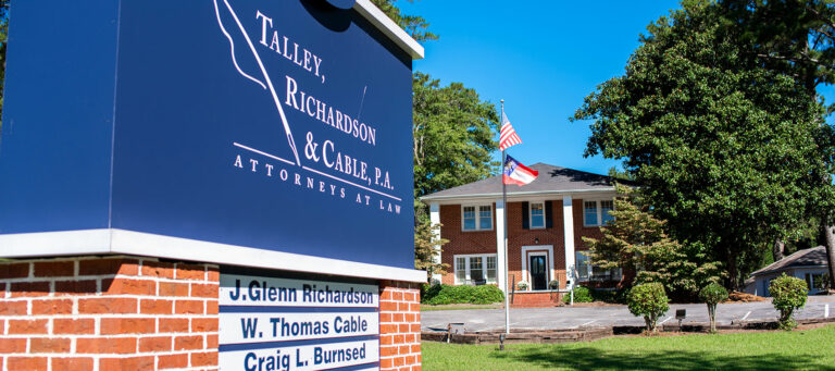 Talley, Richardson, & Cable, P.A. – The law firm of Talley, Richardson & Cable, P.A., located in ...